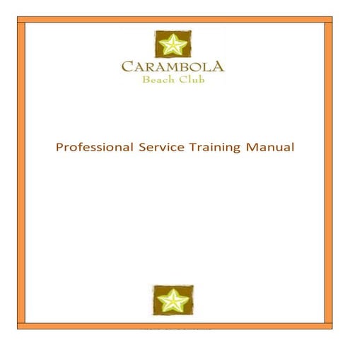 Carambola Professional Service Training Manual | PDF