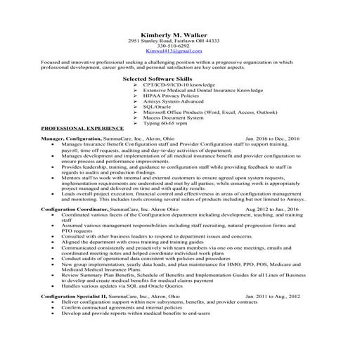 Kim Resume - MMO | DOC