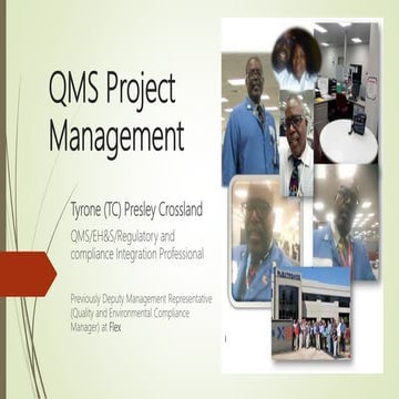 QMS Project Management | PPT
