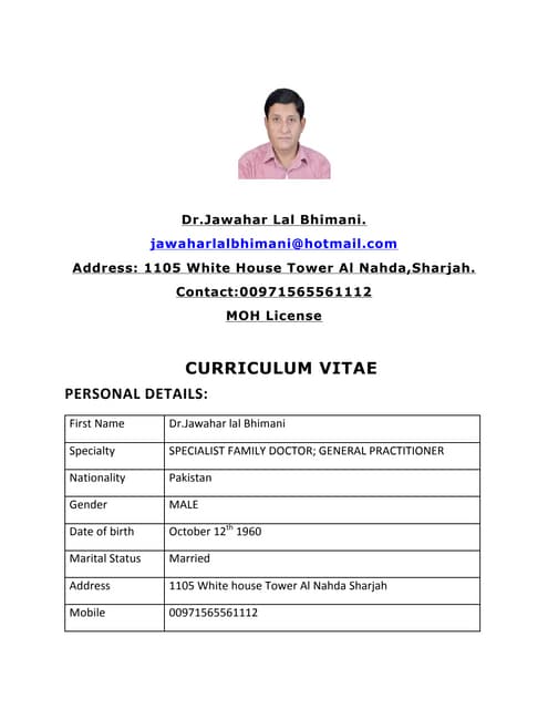 RESUME Dr Anvarsalim BHMS | DOCX | Physical Therapy | Wellness