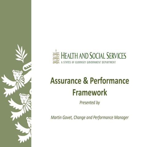 Assurance and Performance Framework presentation | PPTX