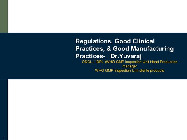 Good Clinical Practice (GCP) | PPTX