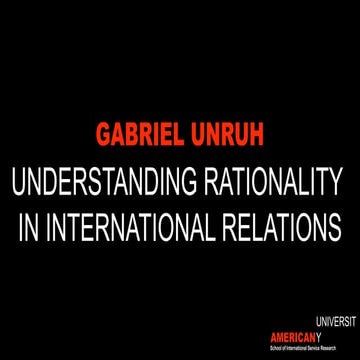 Behavioural Approach in international relations | PPTX