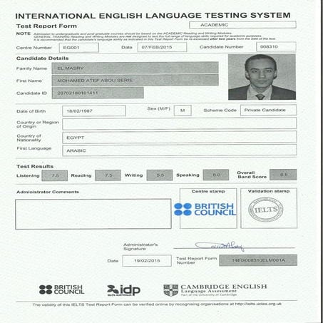 IELTS Score | PDF