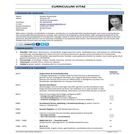 Curriculum Vitae Patrick Weijers | PDF