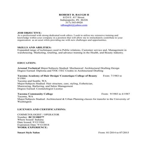 Bob's Resume | PDF