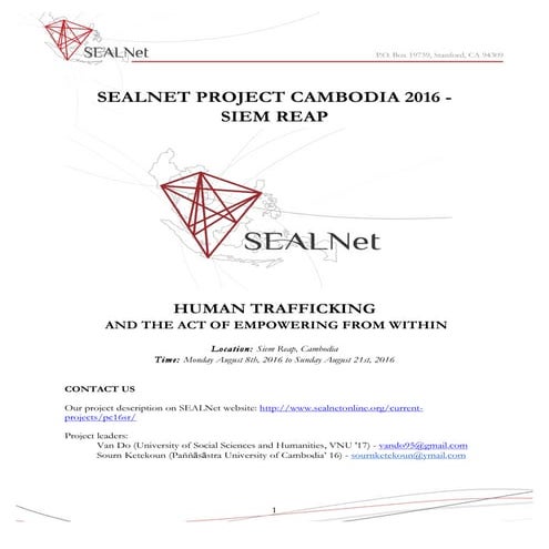 [SEALNet PC16-SR] Project Proposal