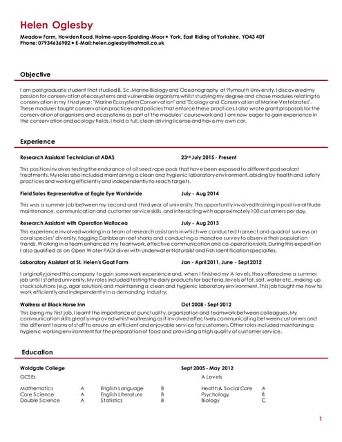 Final CV Resume | DOCX