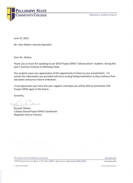 ITT Letter Deanna Slusher | PDF