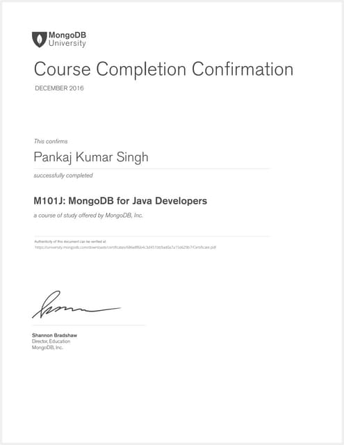 Course Completion Confirmation | PDF