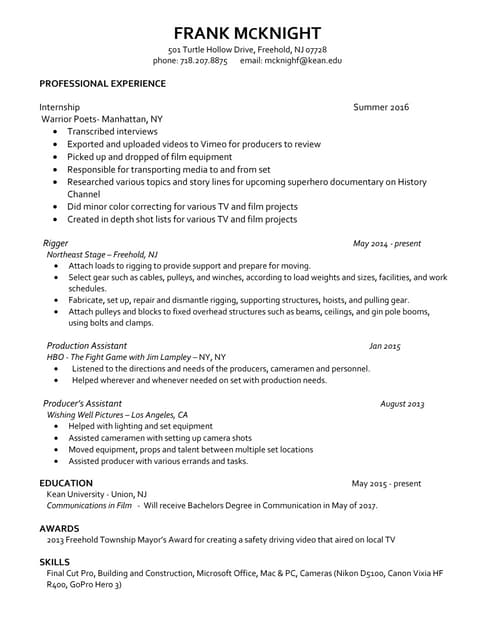 SAM SHAINBERG - CV | PDF