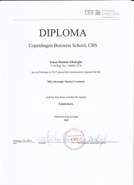 Erasmus Grades Transcript | PDF