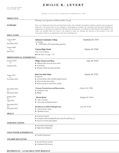 Nelly Resume | RTF