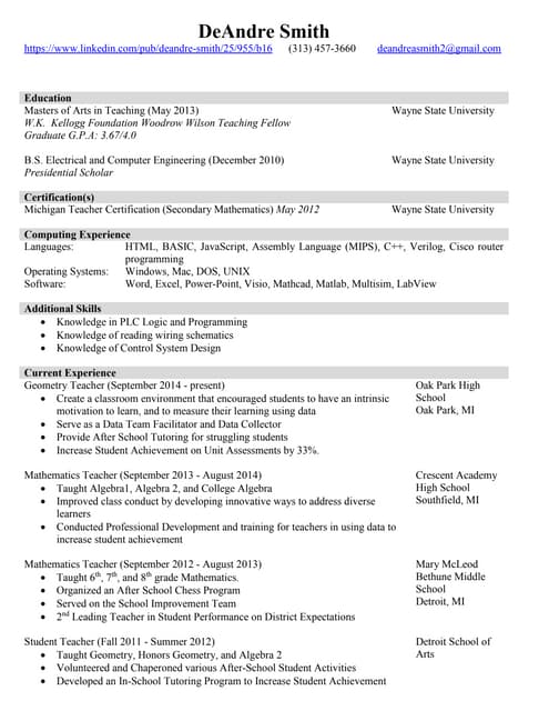 David Eli Meyer - Resume | PDF