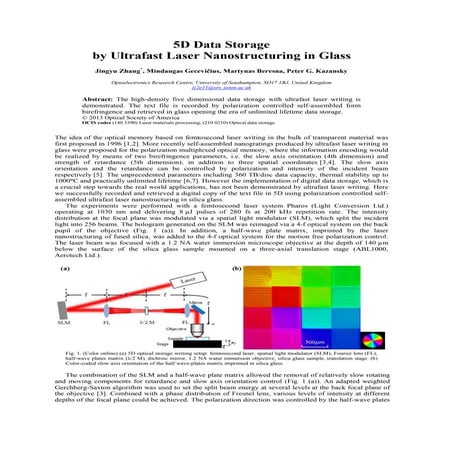 5 d data_storage_by_ultrafast_laser_nanostructuring_in_glass | PDF