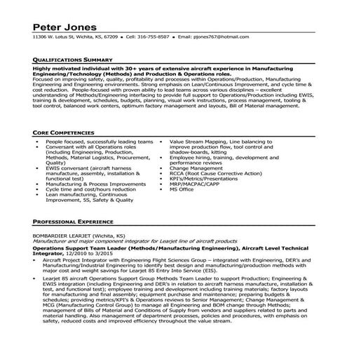 Peter Jones Resume 7-16-15 | PDF