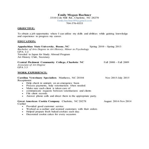 Emily Bachner Resume Revised II | DOCX