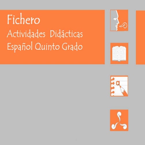 Fichero de actividades didácticas de español, quinto grado | PDF