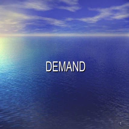 5 demand | PPT