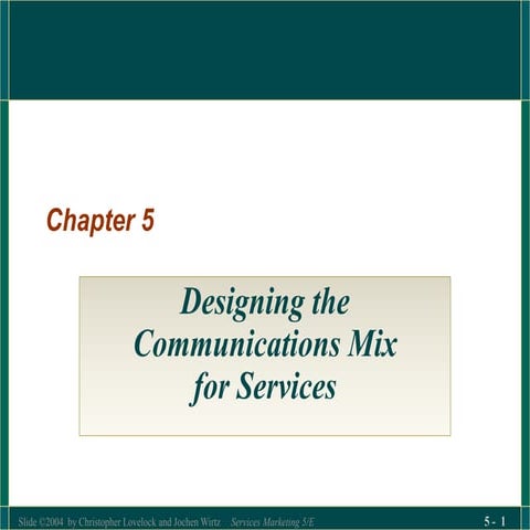 5 designing the communication mix.ppt | Marketing and Advertising ...