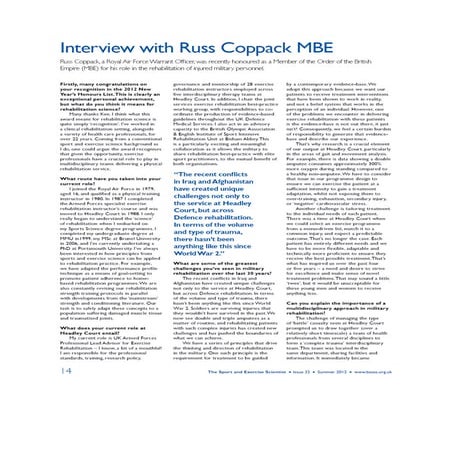 BASES 2012 - Interview with Russ Coppack - | PDF