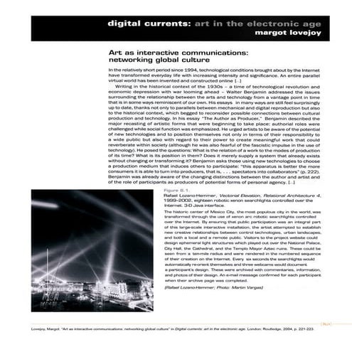 Digital Currents: art in the electronic age | PDF