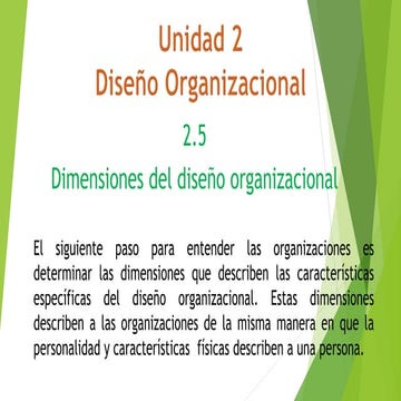 dimensiones organizacionales | PPT