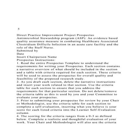 5 Direct Practice Improvement Project ProspectusAntim.docx