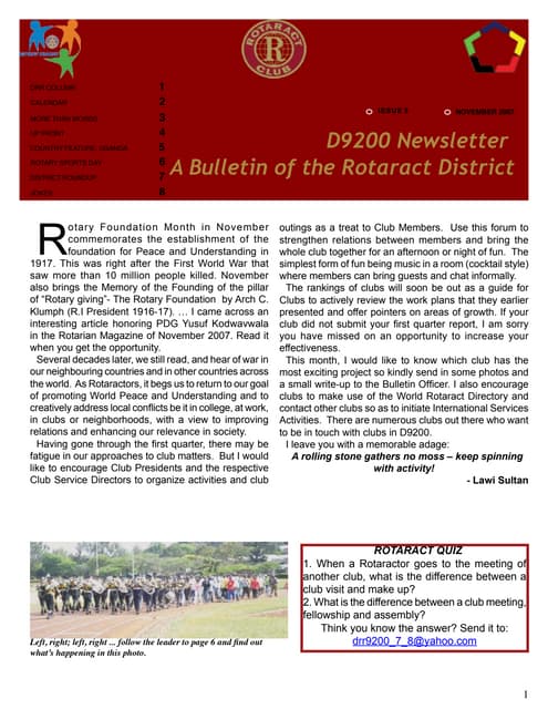 Rotaract club | PDF | Non-Profit Organizations | Industries