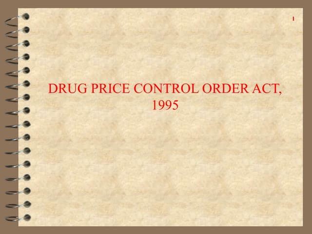 Drug price control order 2013 | PDF