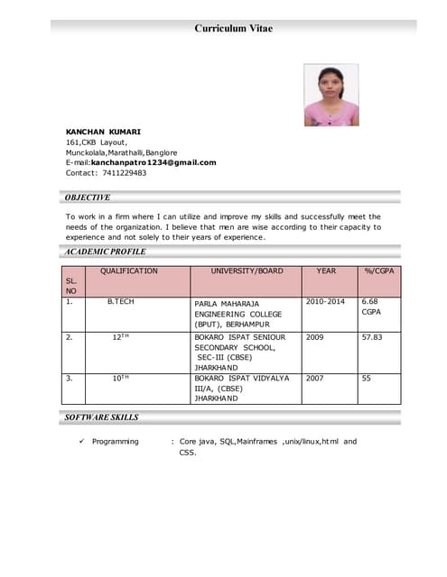Shruti resume | DOC