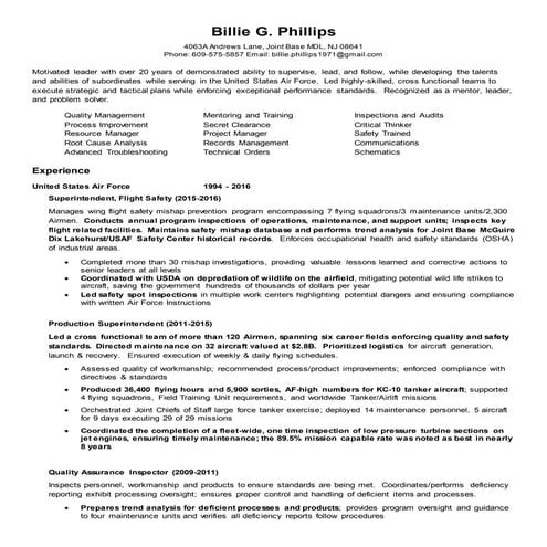 Resume 2 | PDF