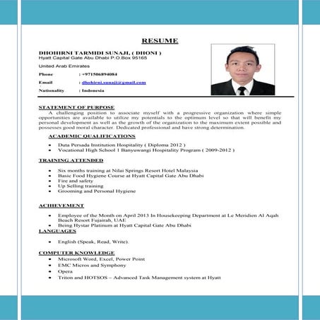 RONALD CV | DOC