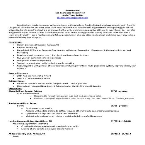 D. Biggs Resume | PDF