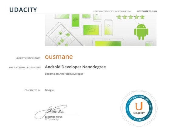 Android Development Certificate 2016 | PDF | Technology & Computing