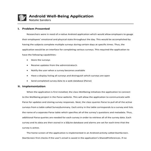 Android Well-Being Application Documentation | PDF | Operating Systems | Computer Software and ...