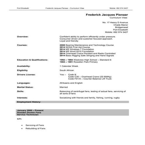 Resume Jacques | DOC