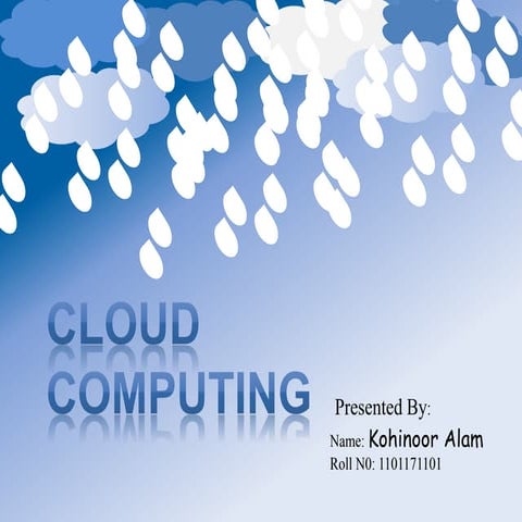 Cloud Computing ppt | PPTX