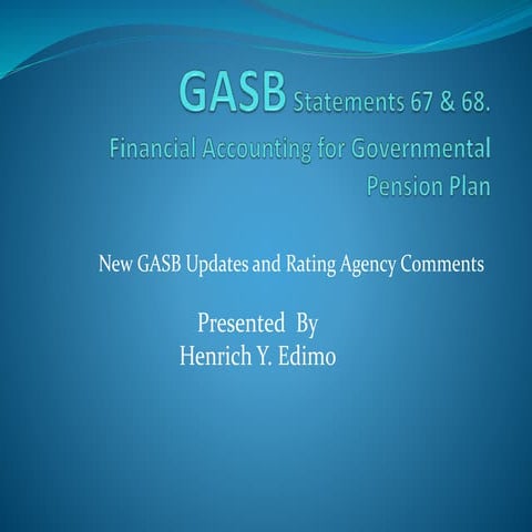 GASB 75 Implementation Issues | PPTX