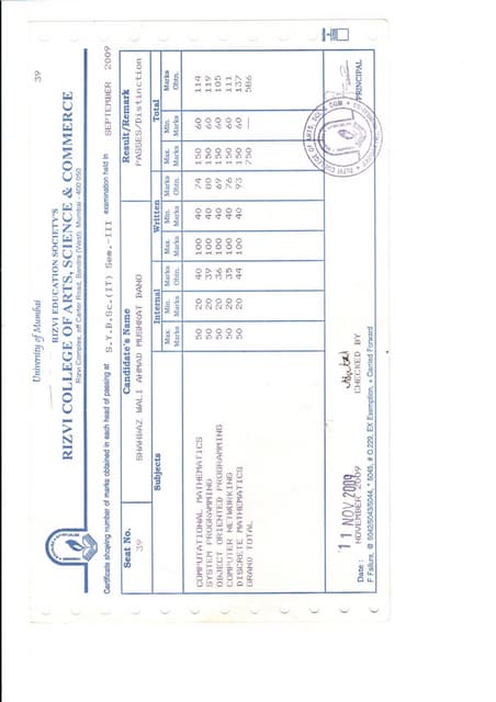 SSC_Passing_Certificate | PDF