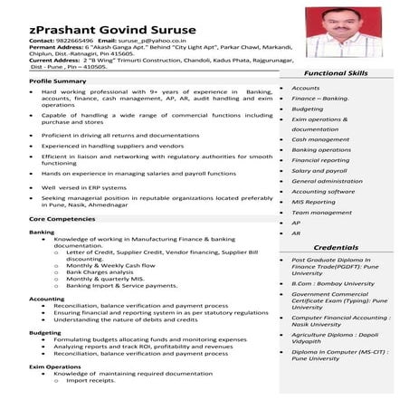 Prashant Suruse - Resume (2) | DOC