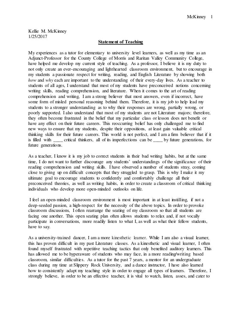 Statement Of Teaching And Research Interests statement-of-teaching-and-research-interests