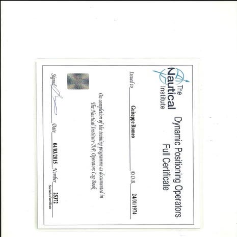 FULL DP CERTIFICATE0001 | PDF