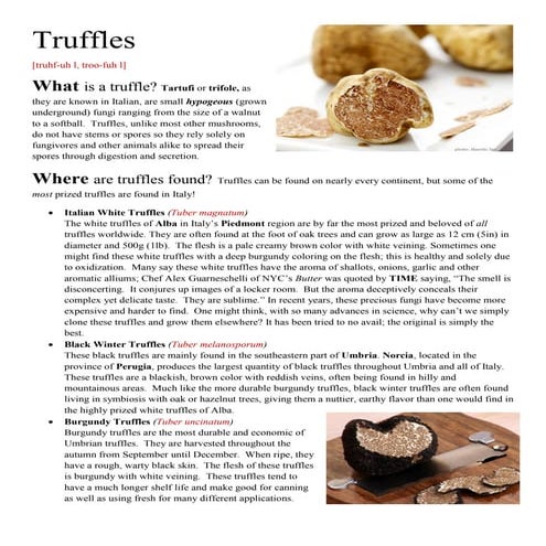 Truffles | PDF