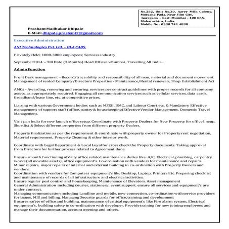 Executive Admin | PDF