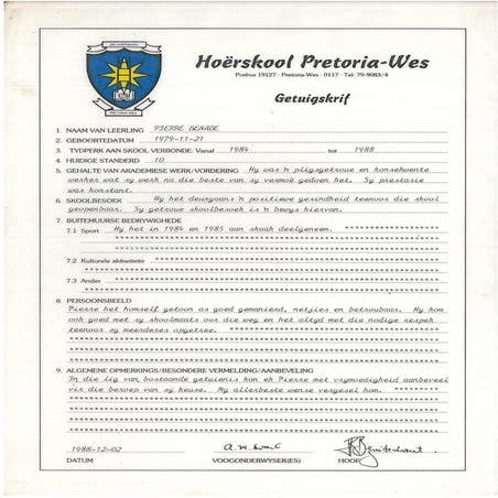 High School Write up | PDF