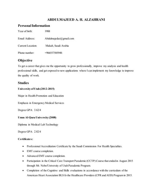 Ghada cv new | DOCX