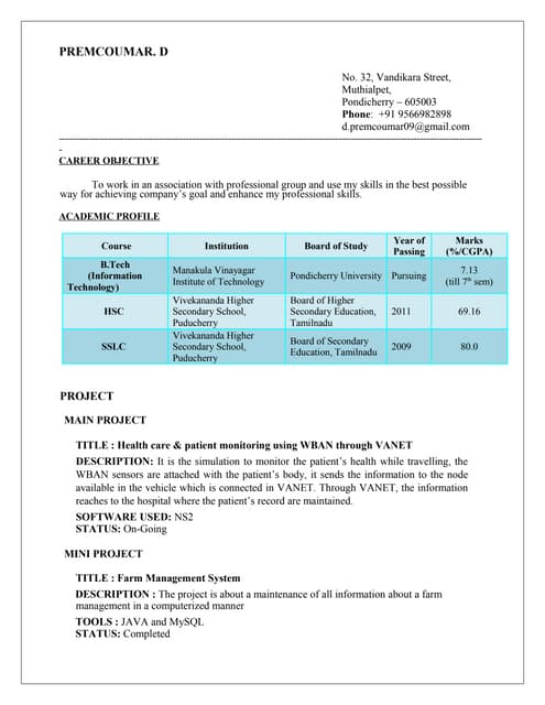 my CV2 | PDF