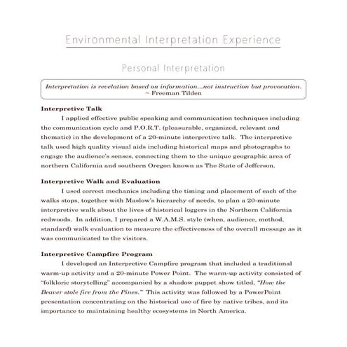 Heritage Interpretation Planning | PPT
