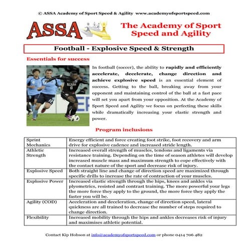Football handout (2) | PDF